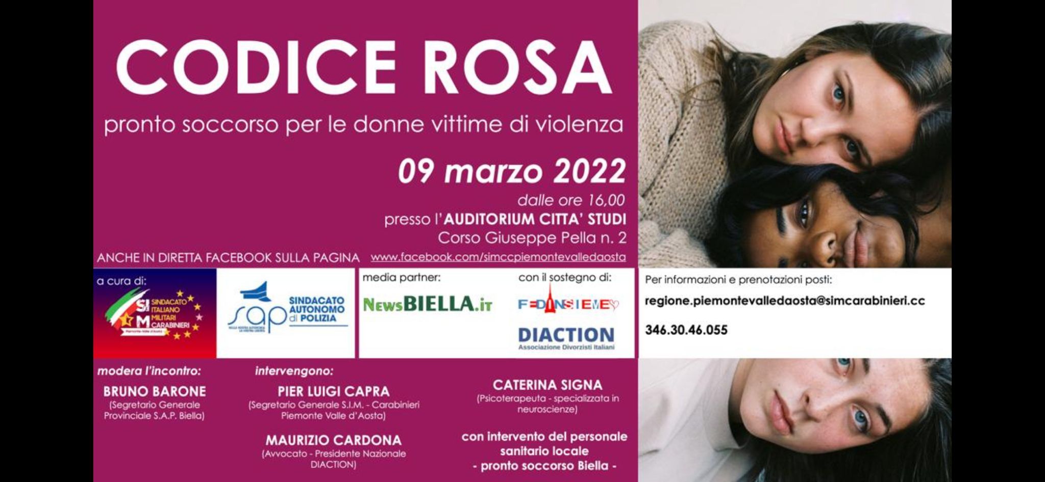 BIELLA: CODICE ROSA, PRONTO SOCCORSO PER LE DONNE VITTIME DI VIOLENZA