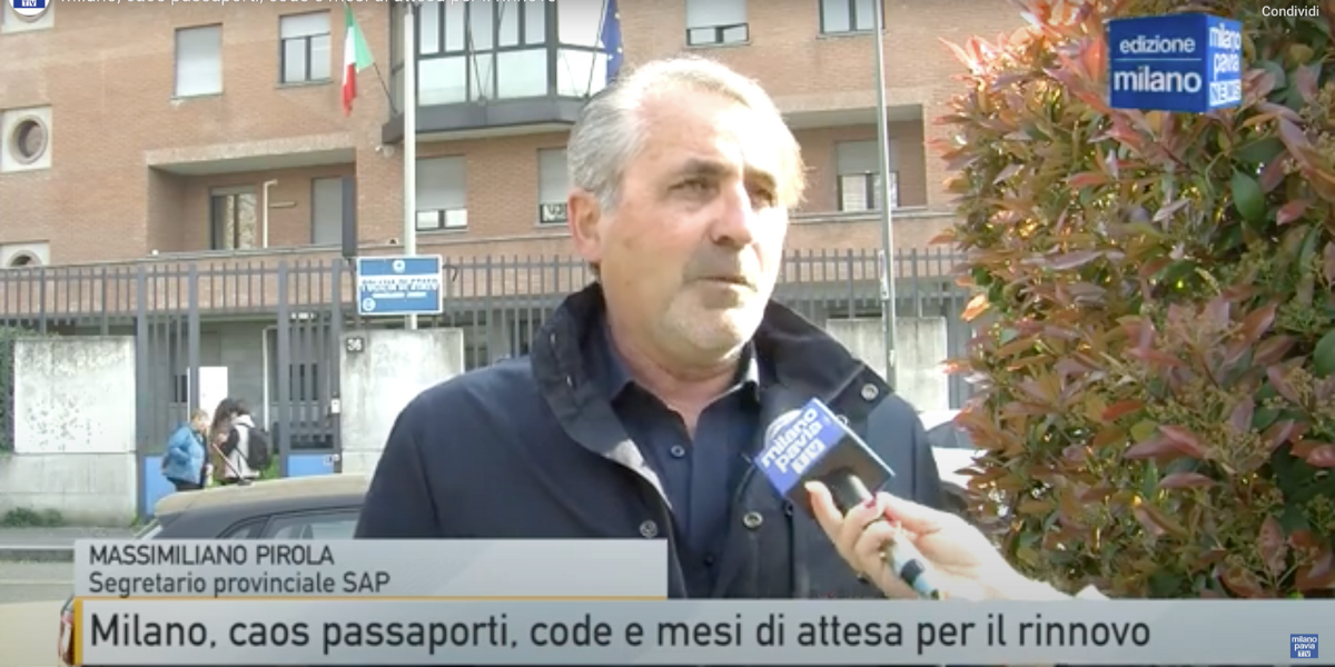 CAOS PASSAPORTI, PIROLA (SAP MILANO): SIAMO SOVRACCARICHI E SOTTO ORGANICO
