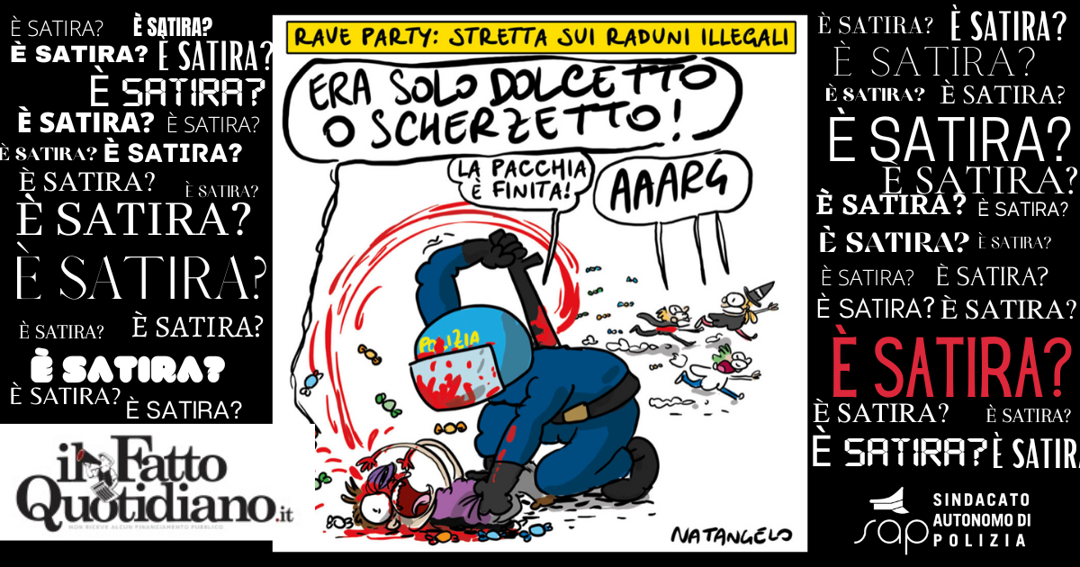 LA VIGNETTA SHOCK DE “IL FATTO QUOTIDIANO” CONTRO LA POLIZIA